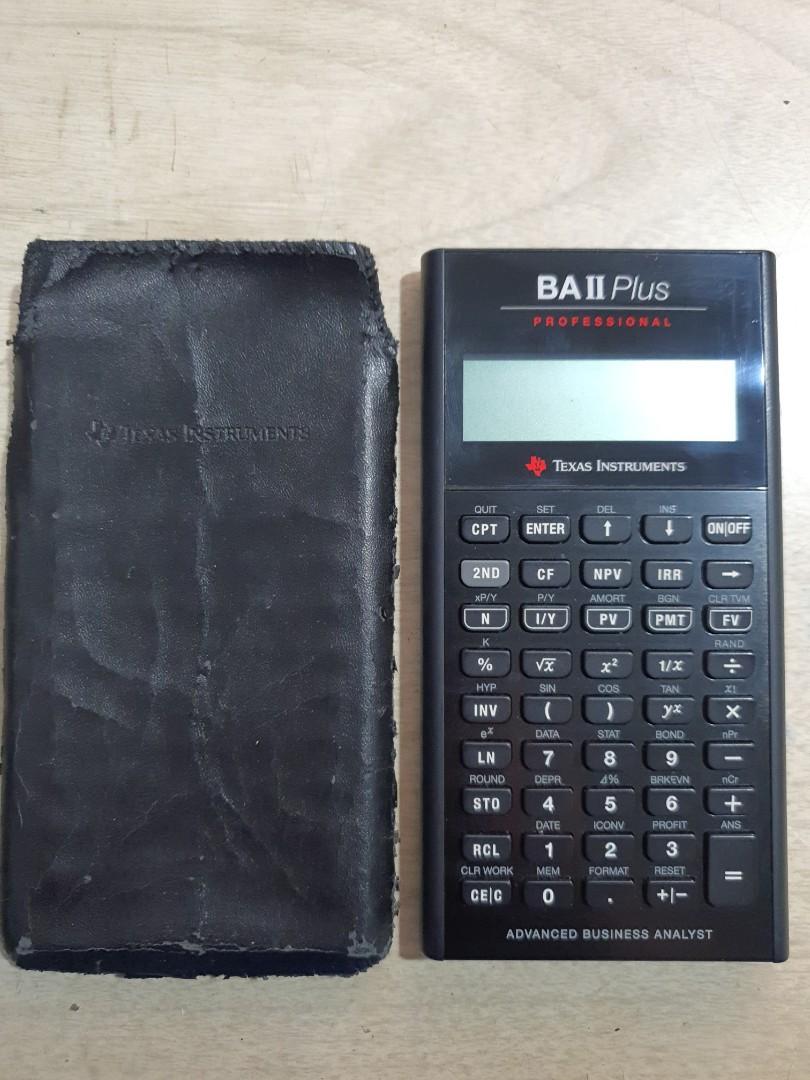 Texas Instruments BA II Plus Professional Financial Calculator ...