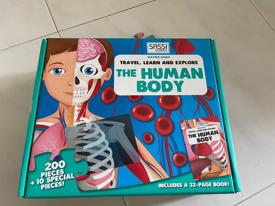 The human body puzzle 200 pieces, Hobbies & Toys, Toys & Games on Carousell