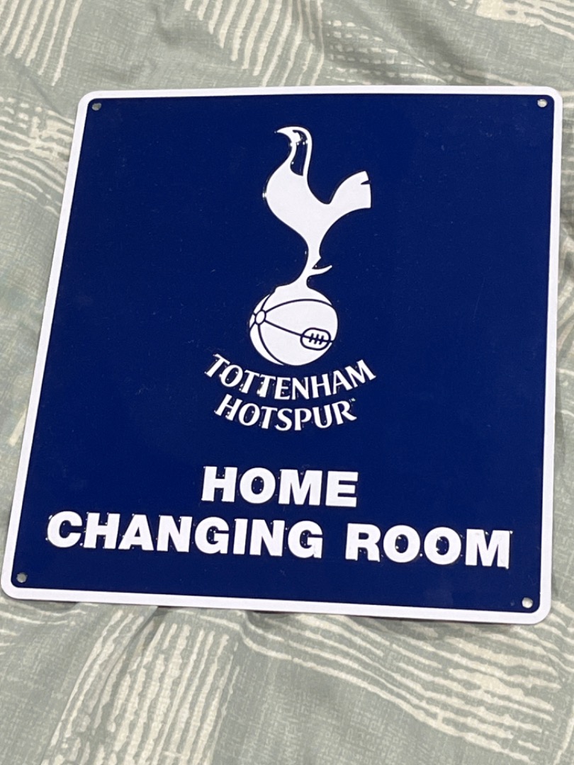 Tottenham Hotspur Home Changing Room Sign, Furniture & Home Living ...
