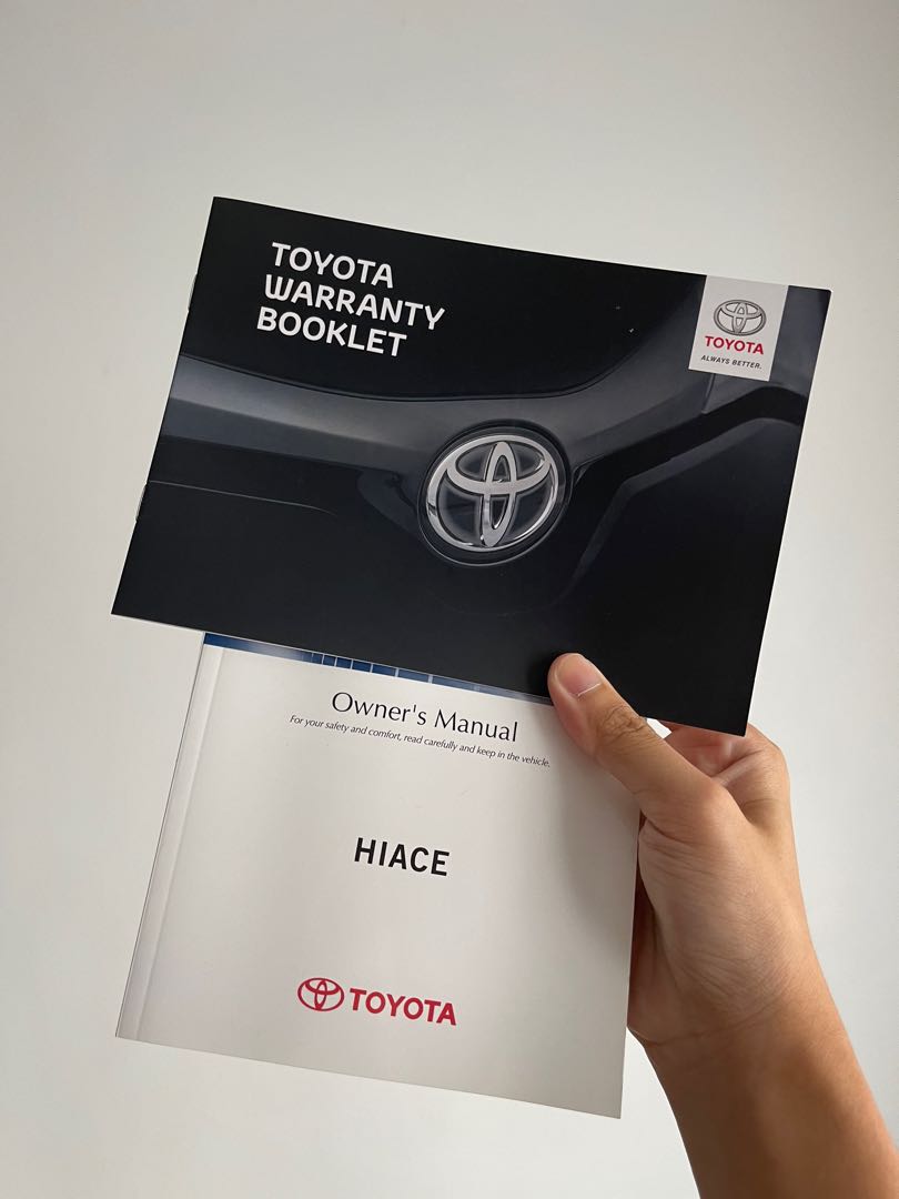 Toyota Hiace User Manual Book 2020, Car Accessories, Accessories on ...
