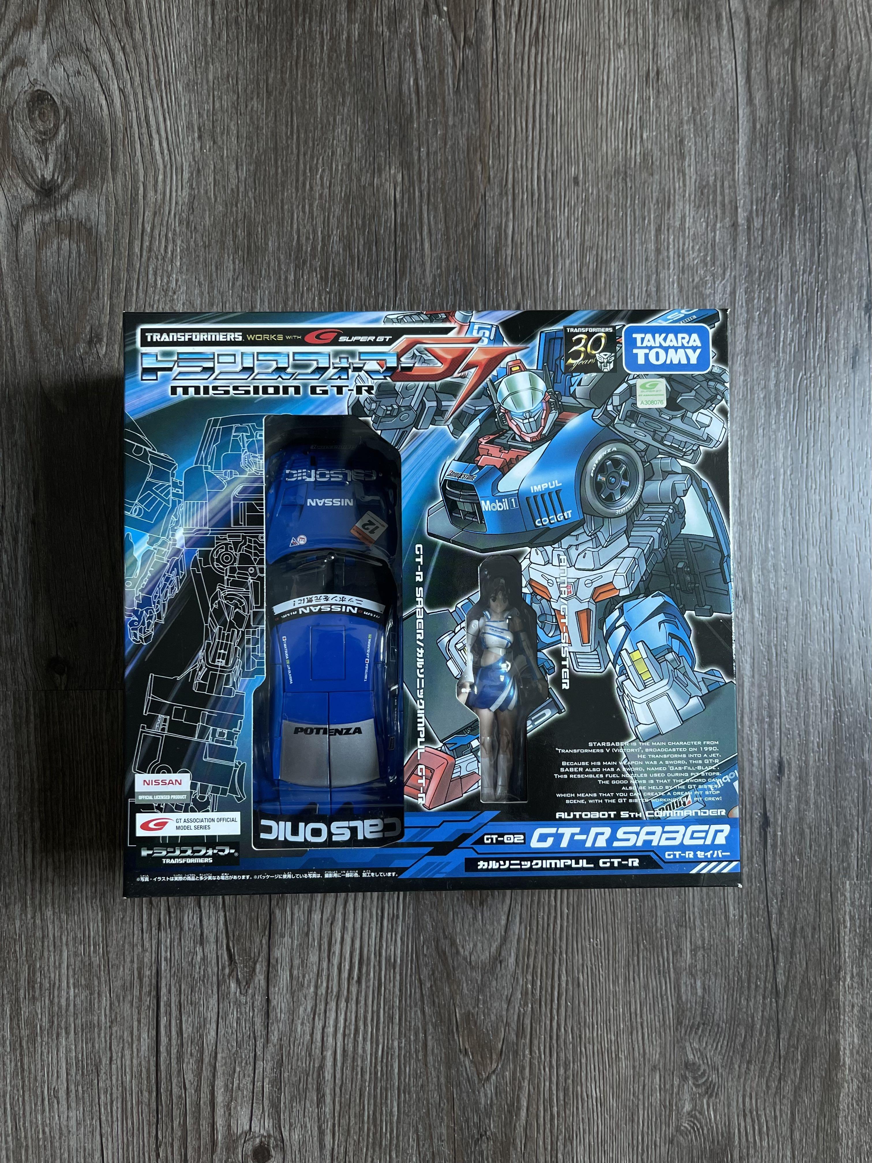 Takara Tomy Transformers GT-R GT-01 Prime, GT-02 Saber, GT-03 Megatron ...