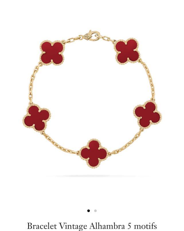 VAN CLEEF & ARPELS VCA RED BRACELET, Women's Fashion, Jewelry ...