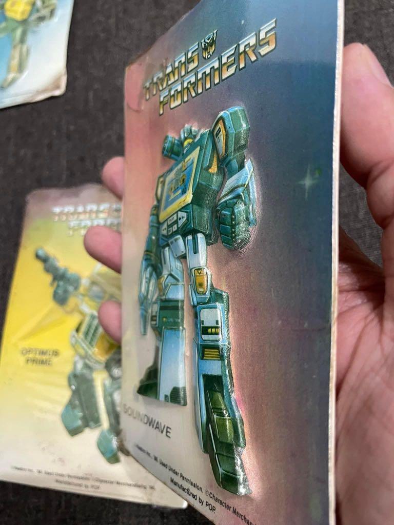 vintage 80’s transformers 3D card optimus prime springer soundwave ...