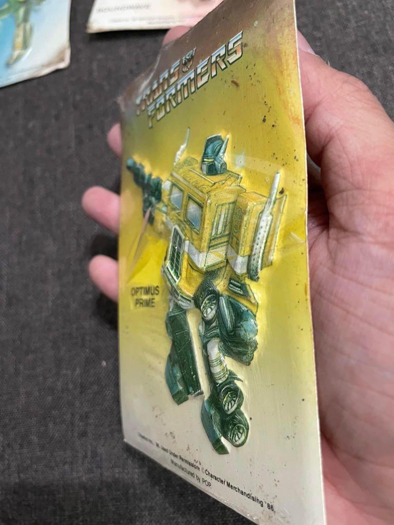 vintage 80’s transformers 3D card optimus prime springer soundwave ...