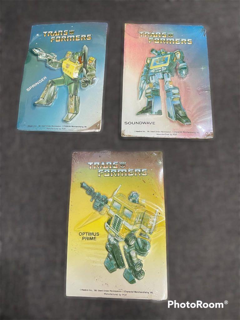 vintage 80’s transformers 3D card optimus prime springer soundwave ...