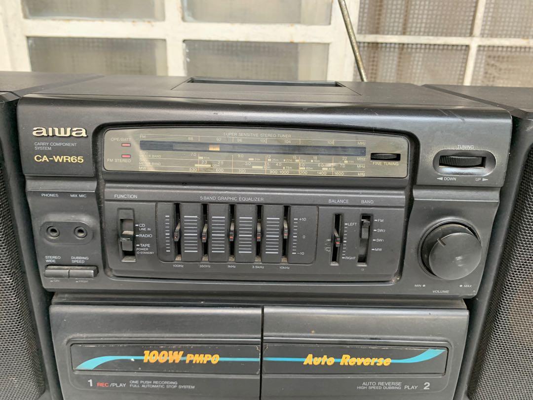 Vintage Aiwa Mini Carry Component System Radio only Working, Audio ...