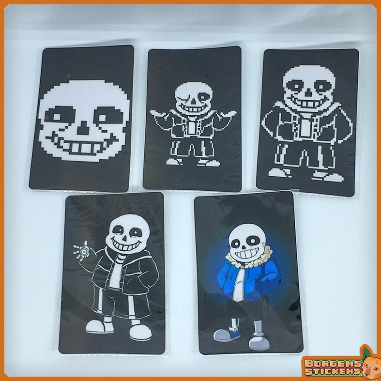 VINYL WATERPROOF STICKER - 5pcs Undertale - Sans [take all price] [game ...
