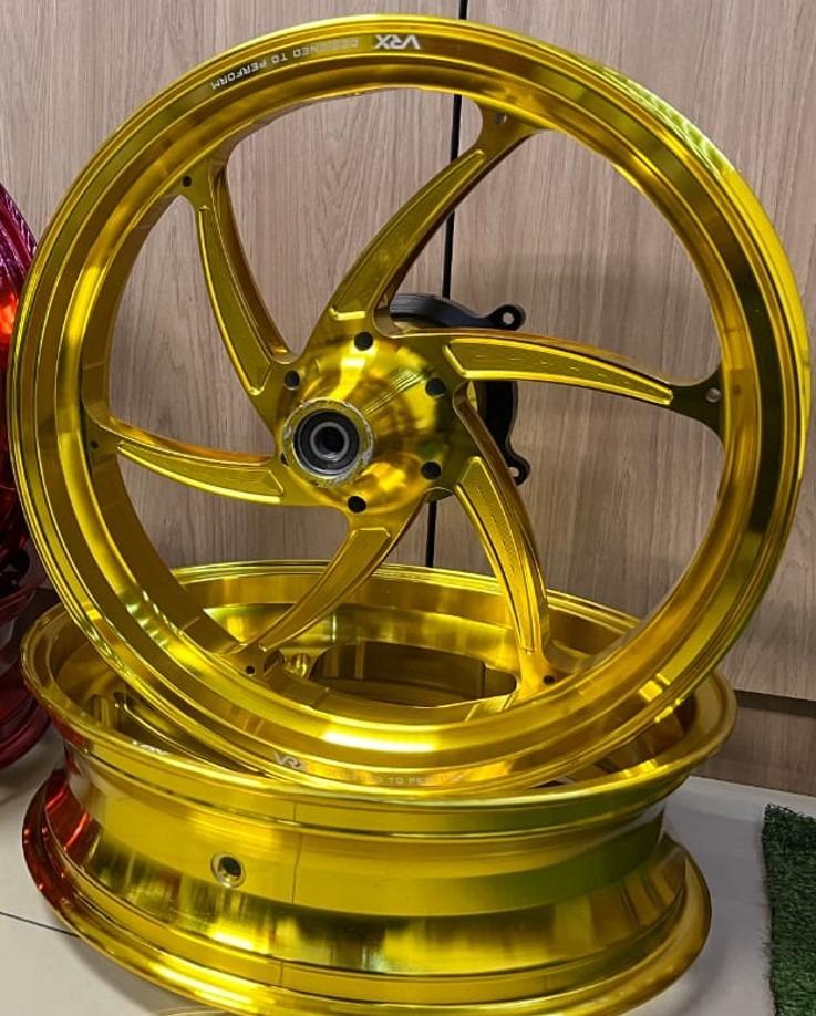 VRX XMAX 250 & XMAX 300 CNC SPORT RIM FRONT 350x15 / REAR 400x14 ...