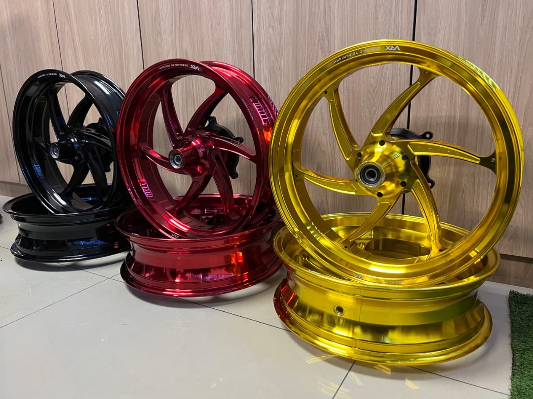 VRX XMAX 250 & XMAX 300 CNC SPORT RIM FRONT 350x15 / REAR 400x14 ...