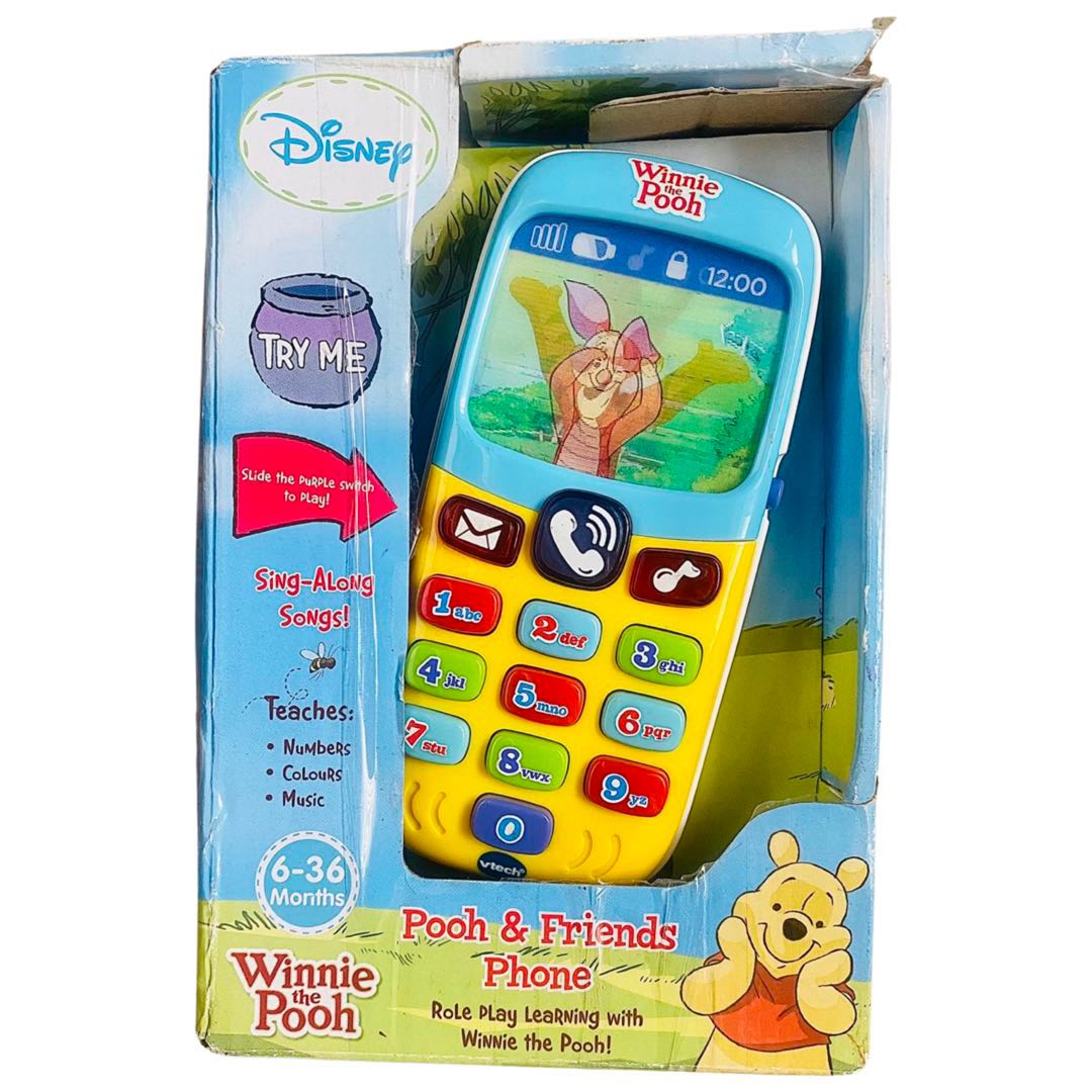 Vtech Disney Winnie the Pooh Learning Mobile Phone Christmas birthday ...