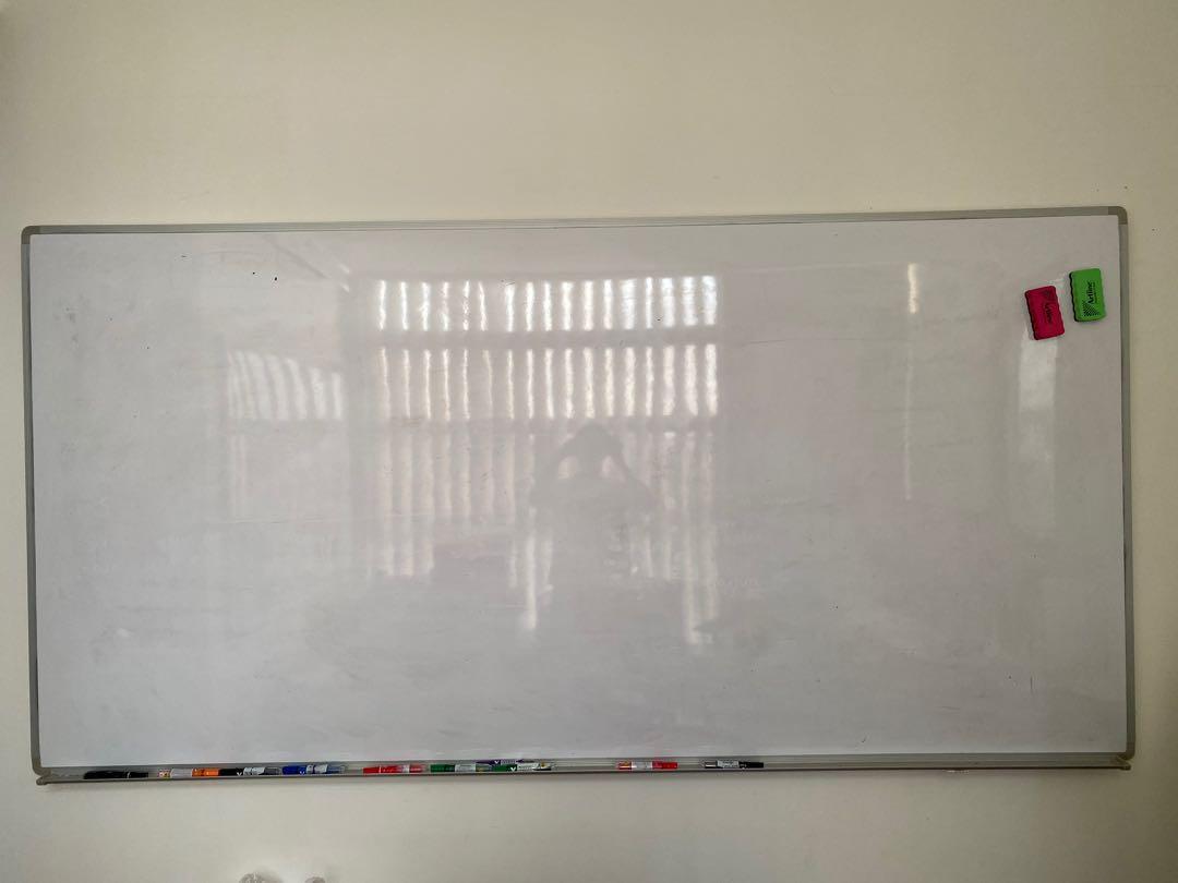 Extra large whiteboard 2.4m x 1.2m, Furniture & Home Living, Furniture ...