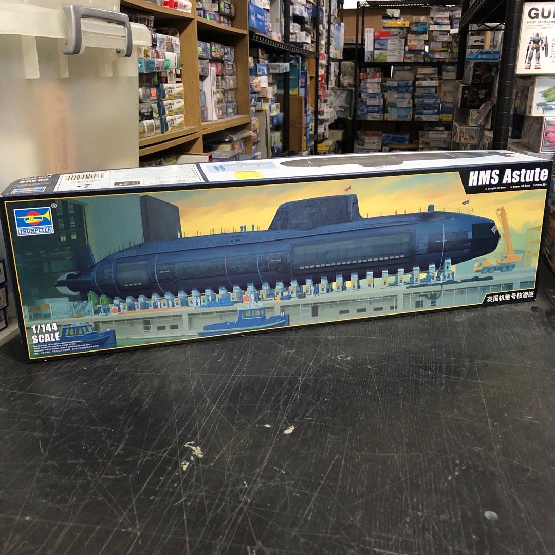 1/144 Trumpeter HMS Astute Submarine Model, Hobbies & Toys, Toys ...