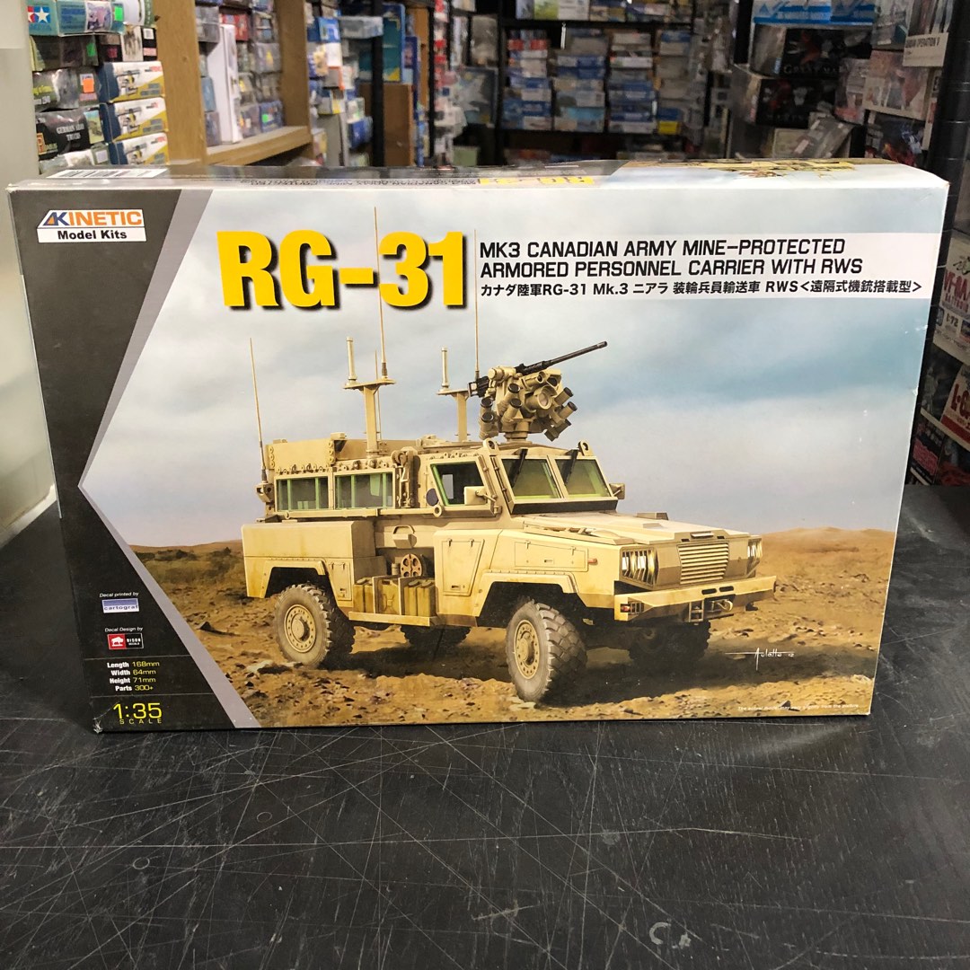 1/35 Kinetic RG-31 Mk 3 Canadian Army Model Kit, Hobbies & Toys, Toys ...