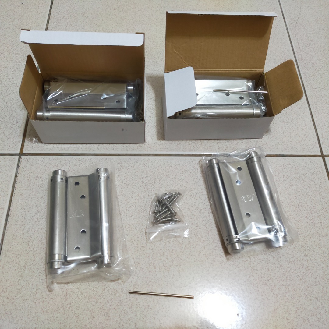 1 pair Heavy Duty Stainless Door Hinge Bisagra, Furniture & Home Living ...