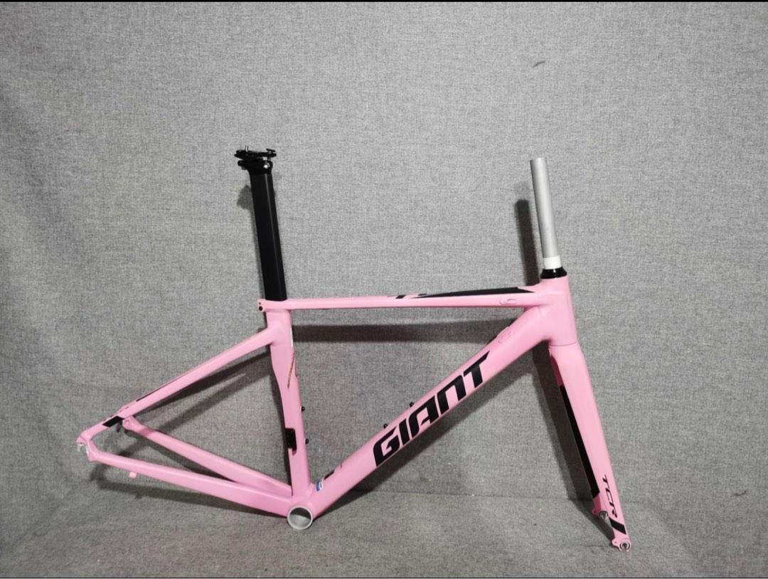 [1 UNIT PO] GIANT TCR 100 pink rim caliper frameset size xs RARE ...