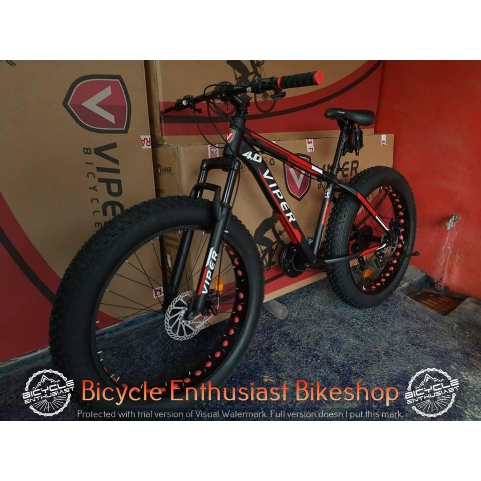 2022 Viper Boost Fat bike Mechanical Brakes (NEWEST) Fatbike Bicycle 26 ...