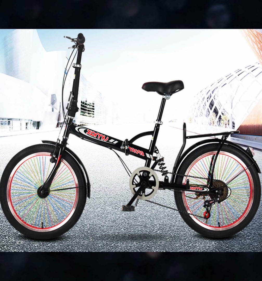 20" Lightweight Folding bike Vmax Foldable bicycle with gear 6 speed ...