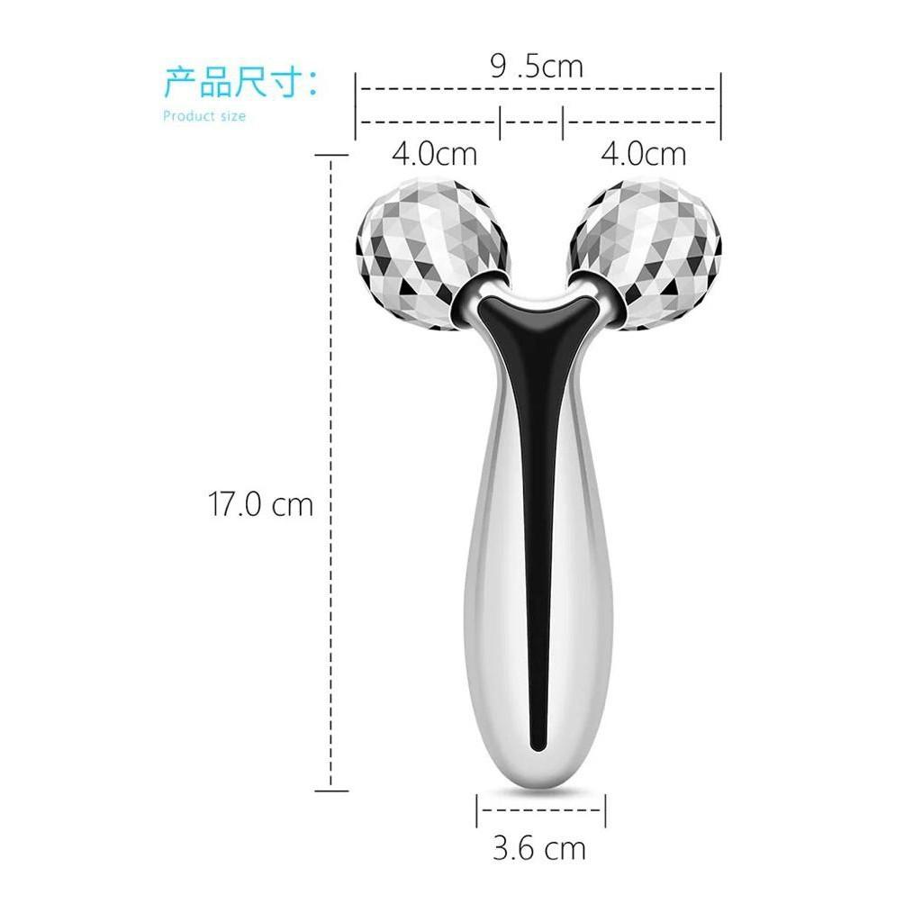 3d Y Shape Roller Massager Facial Neck Massage Relaxation Face Lift