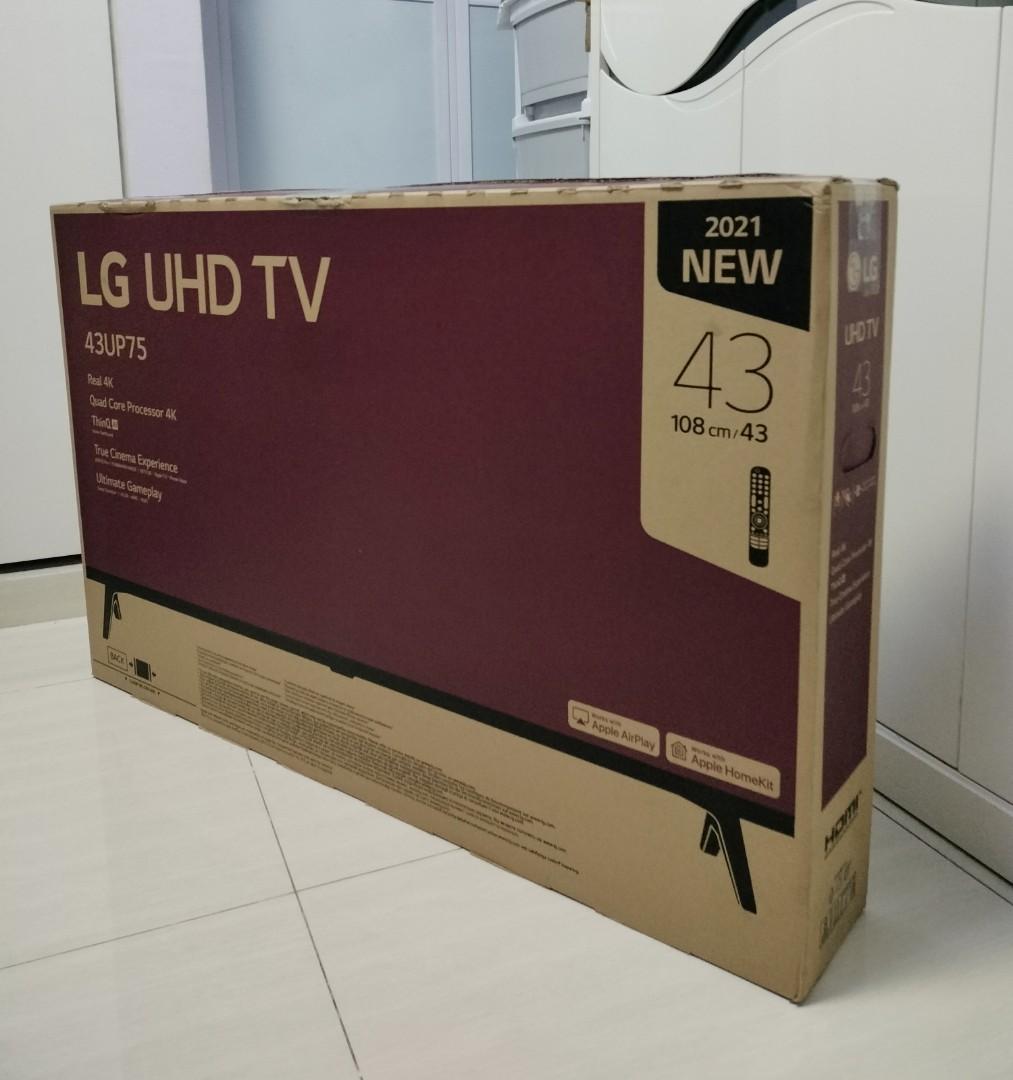43” LG UHD TV Empty Box With Protection Foam, TV & Home Appliances, TV ...