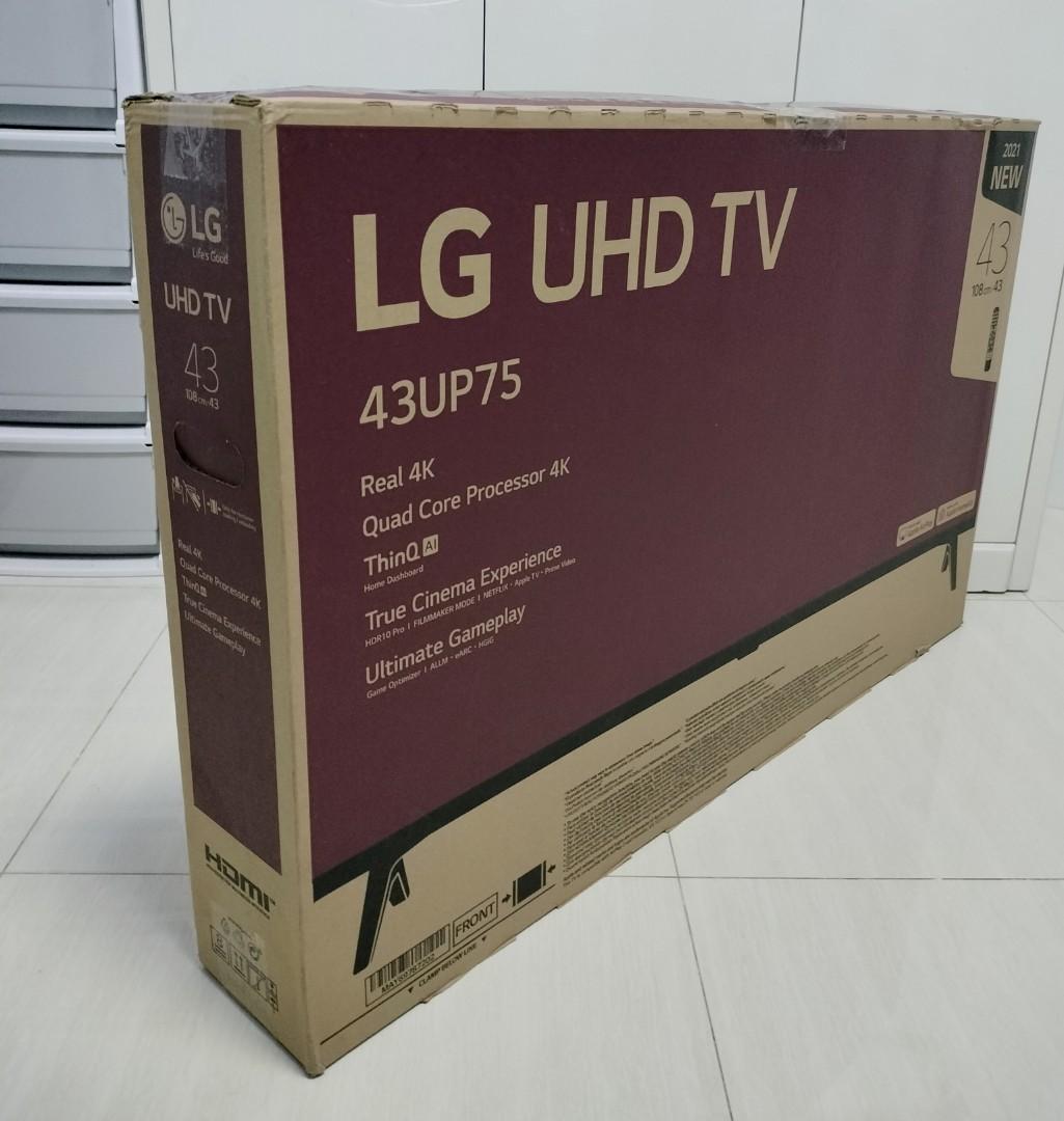 43” LG UHD TV Empty Box With Protection Foam, TV & Home Appliances, TV ...