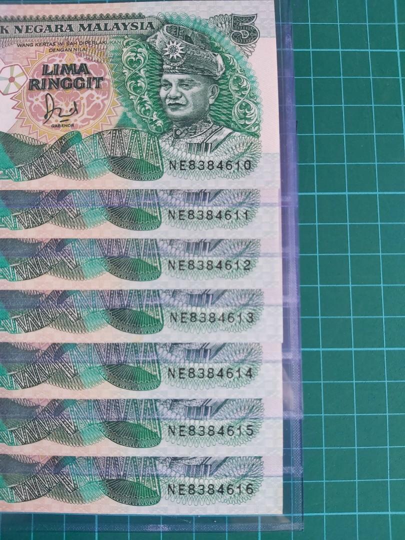 十字架 7run RM5 6th series Malaysia currency five 5 Ringgit dollars ...