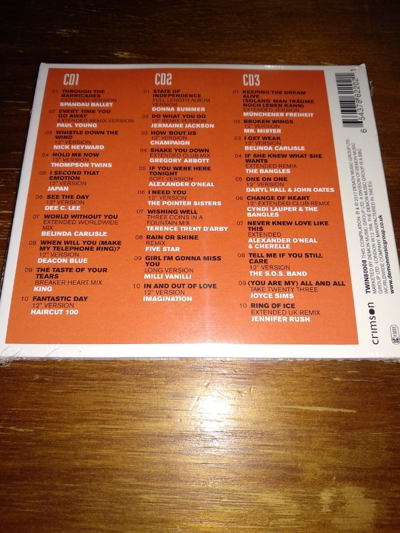 80s EXTENDED CLASSIC LOVE SONGS remix & 12" version 3CD SET NEW SEALED, 興趣及遊戲, 音樂、樂器 & 配件, 音樂與媒體 ...