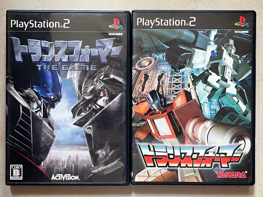 日版 PS2 TRANSFORMERS THE GAME 變形金剛 TF TRANSFORMER 一套兩集, 電子遊戲, 電子遊戲 ...