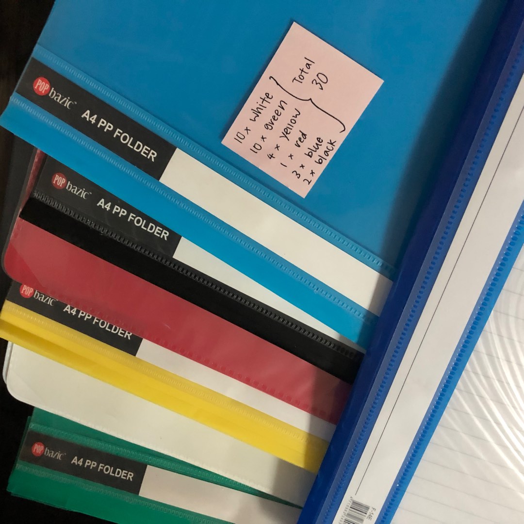 Free A4 Folders, Hobbies & Toys, Stationery & Craft, Stationery ...