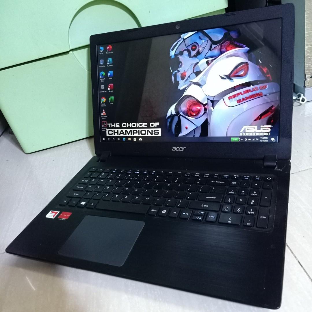 Acer Aspire A315-21, AMD A9-9420 Radeon R5, 8GB RAM, 256 GB SSD ...