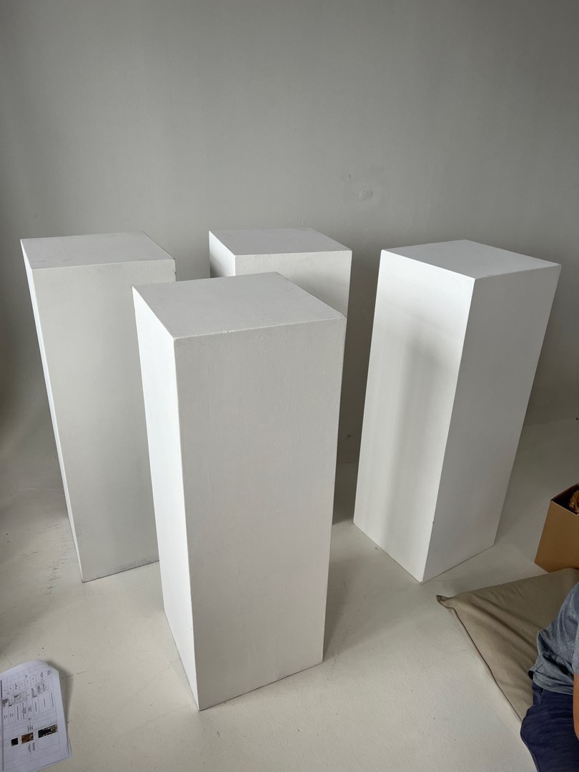Acrylic and Wooden Display Plinths / Pedestals, Furniture & Home Living ...