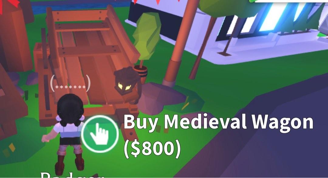 Adopt me Medieval Wagon, Video Gaming, Gaming Accessories, In-Game ...