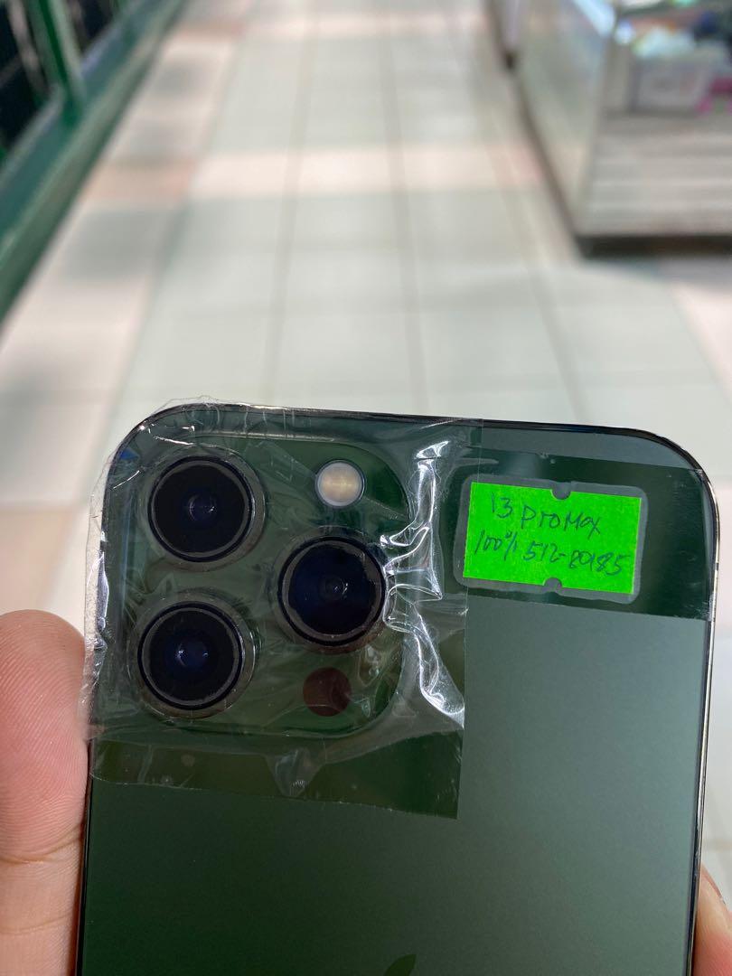 ALPINE GREEN IPHONE 13 PRO MAX 512GB FACTORY UNLOCKED 100% BATTHEALTH ...
