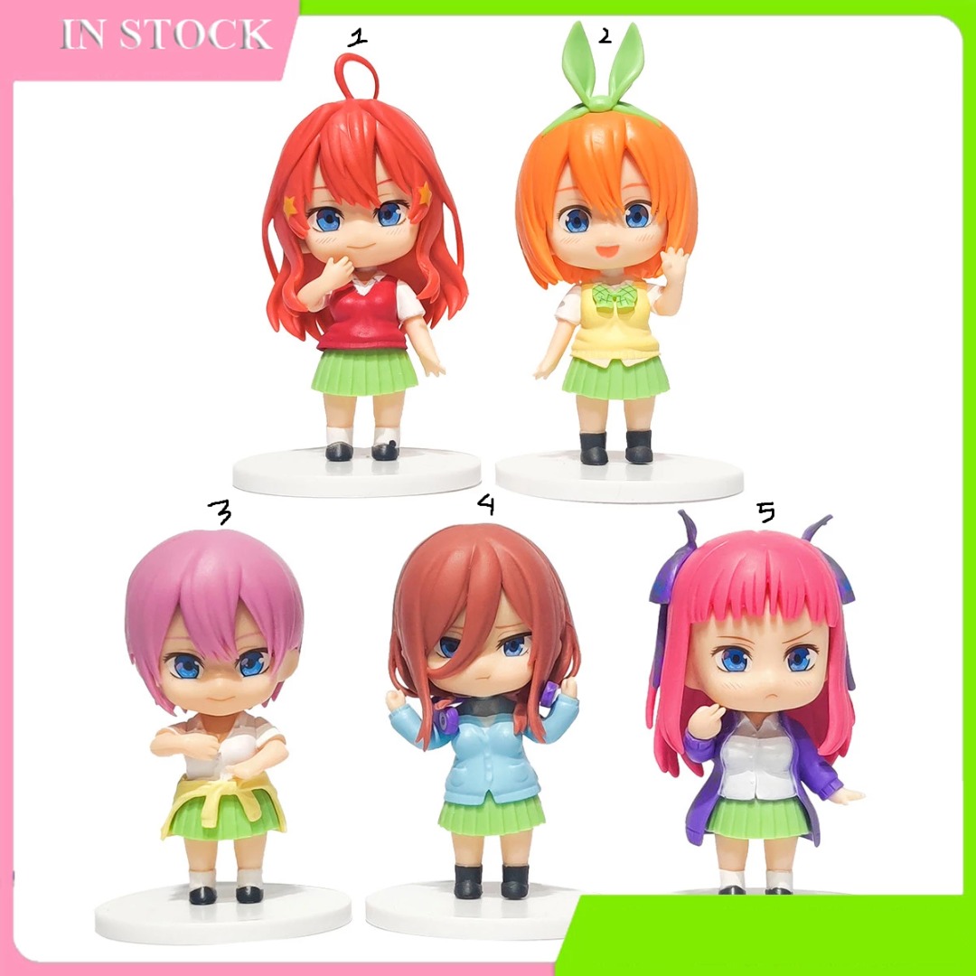 Anime The Quintessential Quintuplets Figure Nakano Ichika Kawaii Model ...