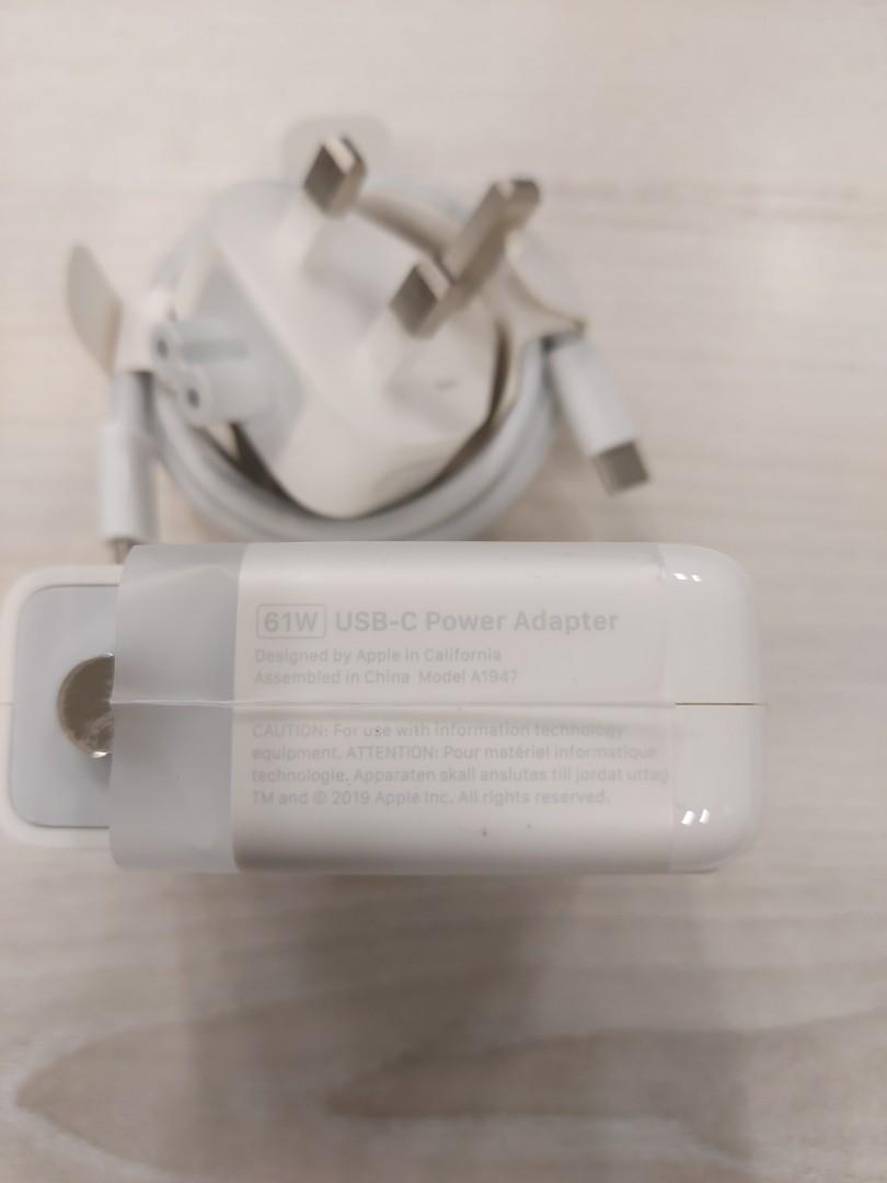 Apple Original Authentic USB-C Power Adapter 61W, Computers & Tech ...