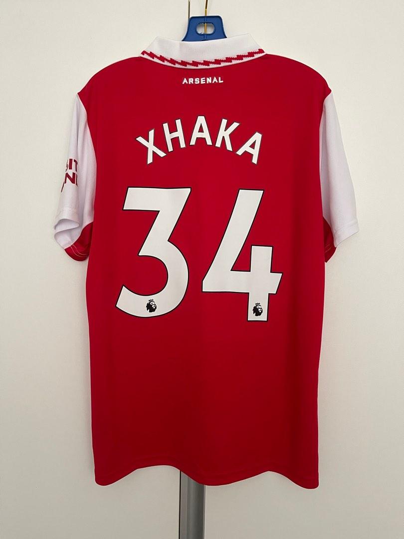 Arsenal 2022/23 Home Kit (34 Xhaka), Men's Fashion, Tops & Sets ...
