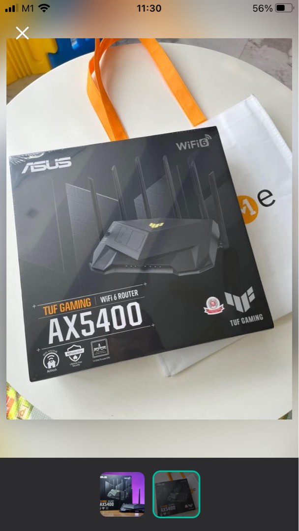ASUS TUF gaming AX5400 wifi 6 router, Computers & Tech, Parts ...