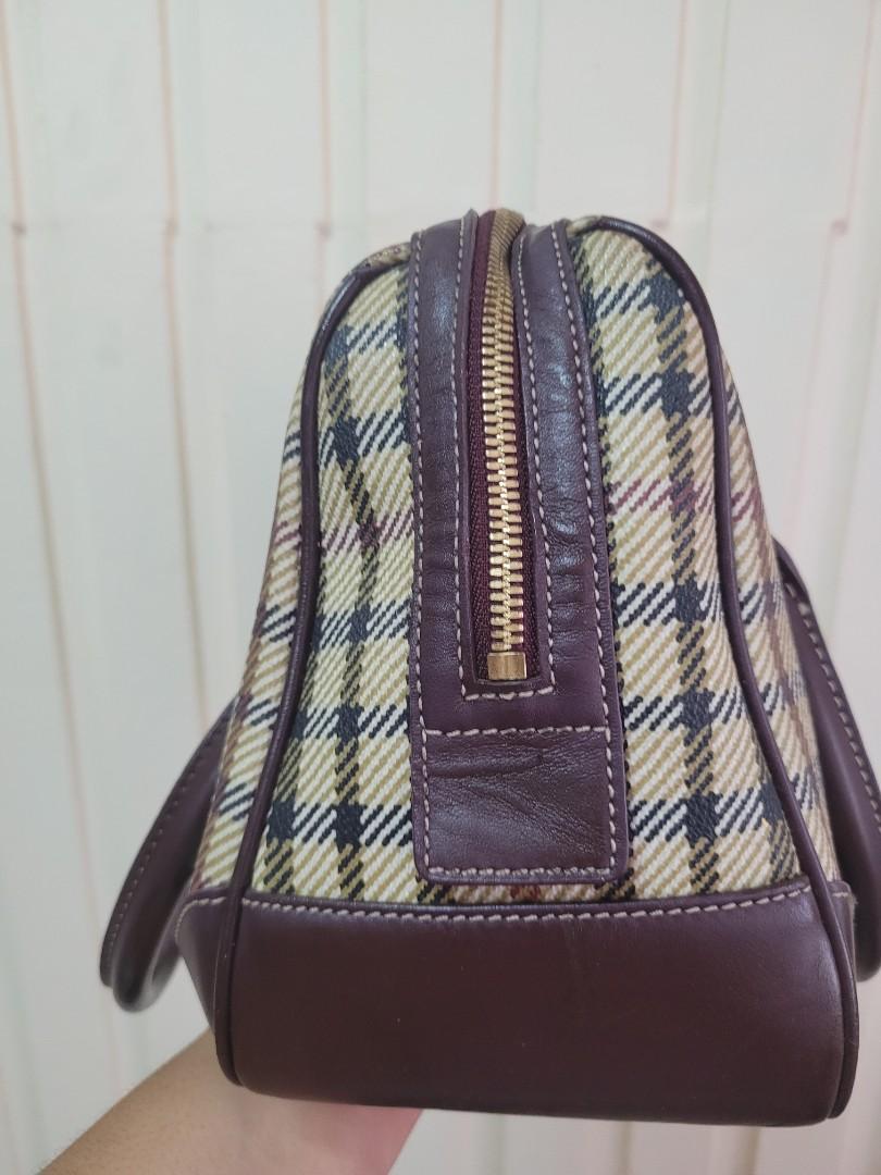 DAKS leather and pvc handbag, Women's Fashion, Bags & Wallets, Purses & Pouches on Carousell