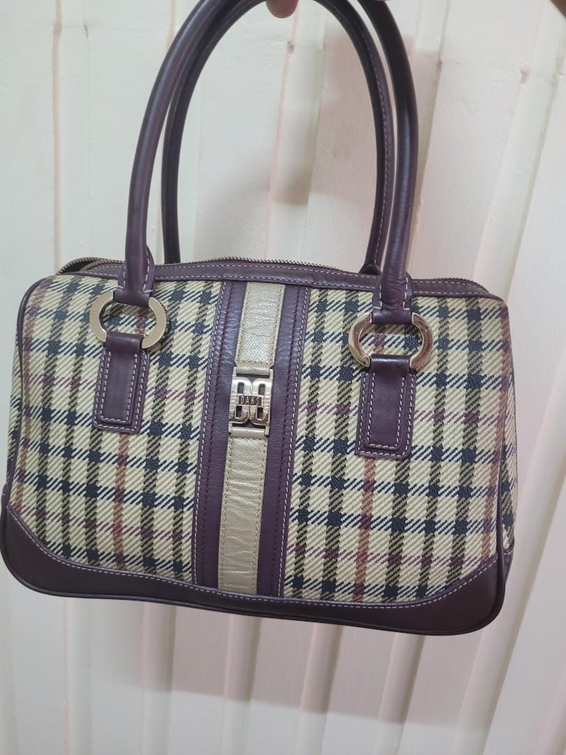 DAKS leather and pvc handbag, Women's Fashion, Bags & Wallets, Purses & Pouches on Carousell