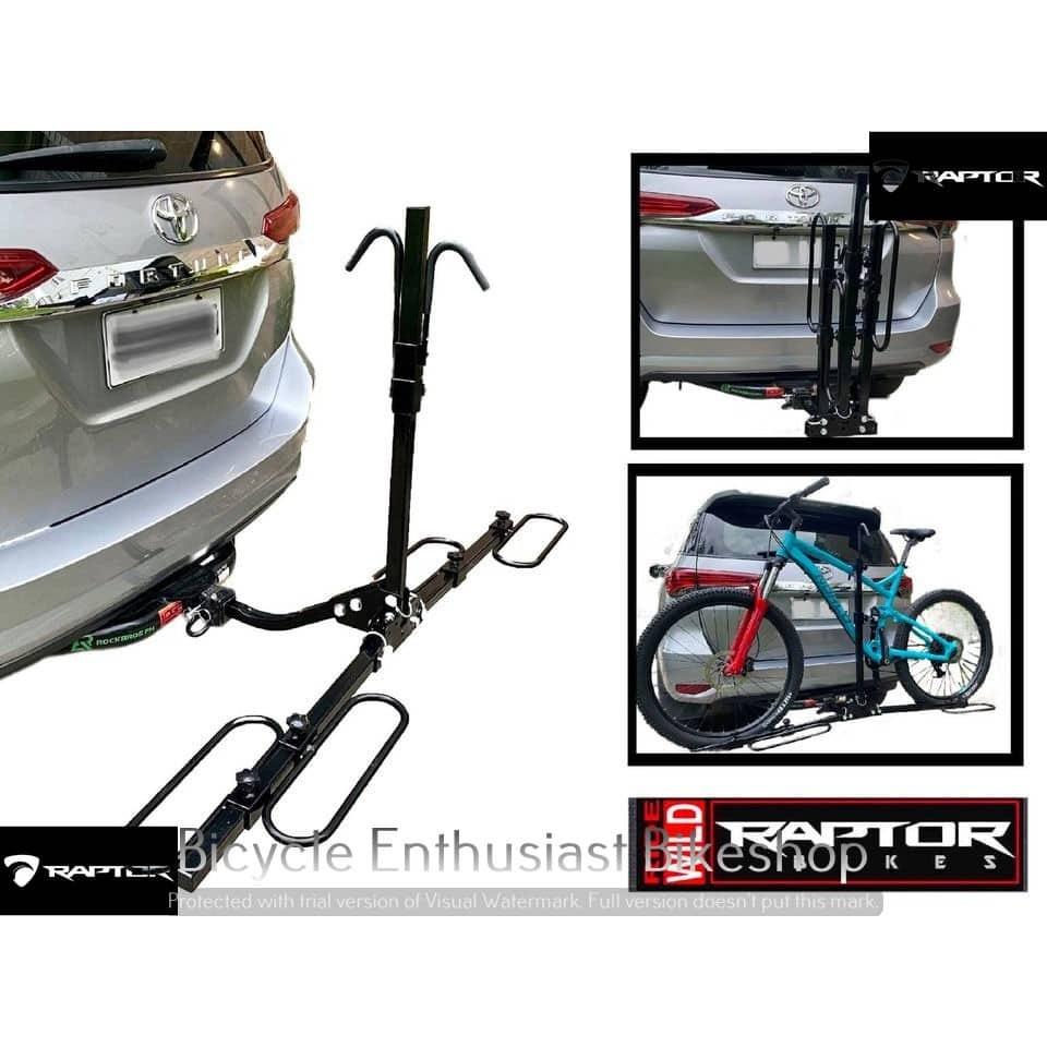Authentic Raptor Bike Rack Hitch Mounted Raptor Ride Wild XC2 Bicycle ...
