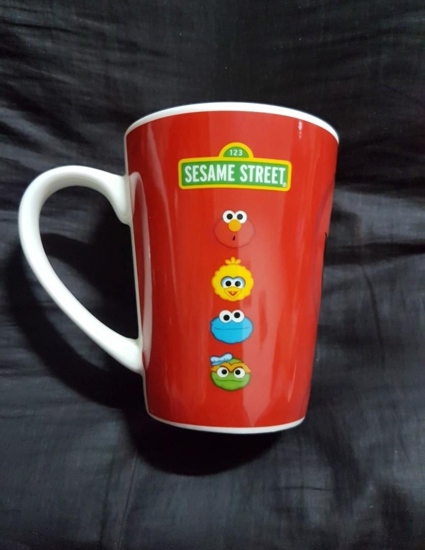 Authentic Rare Official Sesame Street Elmo Ceramic Mug With Handle Furniture And Home Living