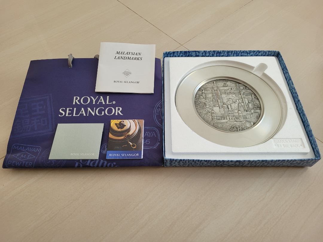 Perfect Gift! Authentic Royal Selangor Malaysian Landmarks Plate with ...