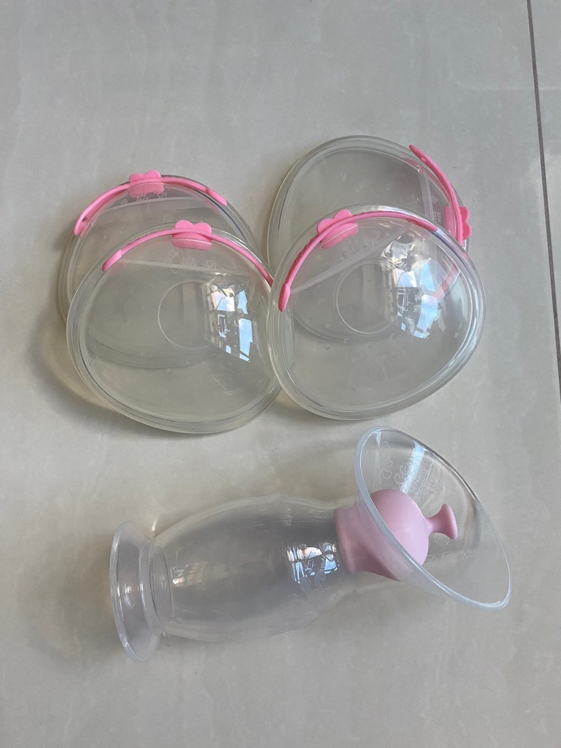 Baby express milk collector (haakaa) and breast milk shields, Babies ...