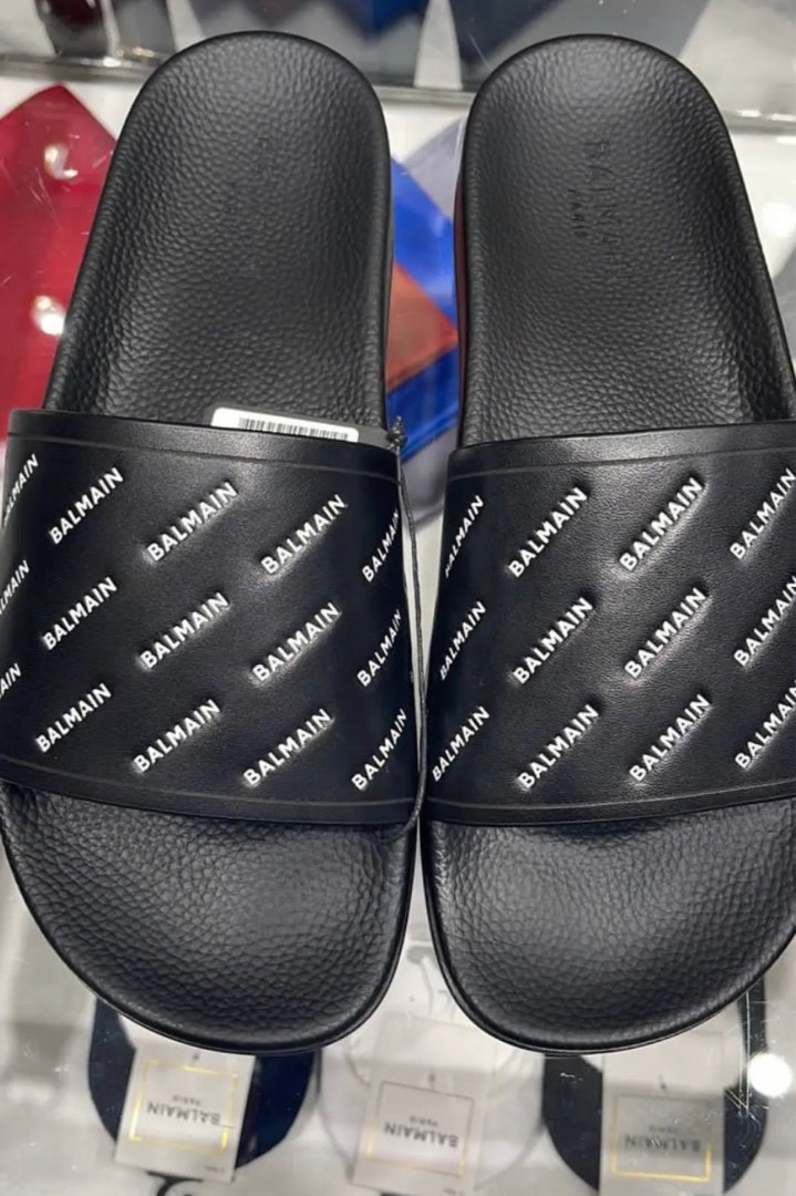 Balmain Slides, Men's Fashion, Footwear, Slippers & Slides on Carousell