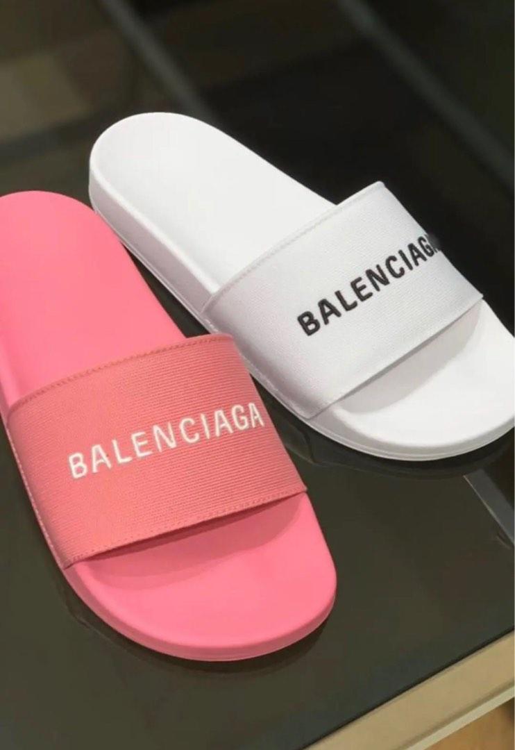 Balmain Slides, Women's Fashion, Footwear, Flats & Sandals on Carousell