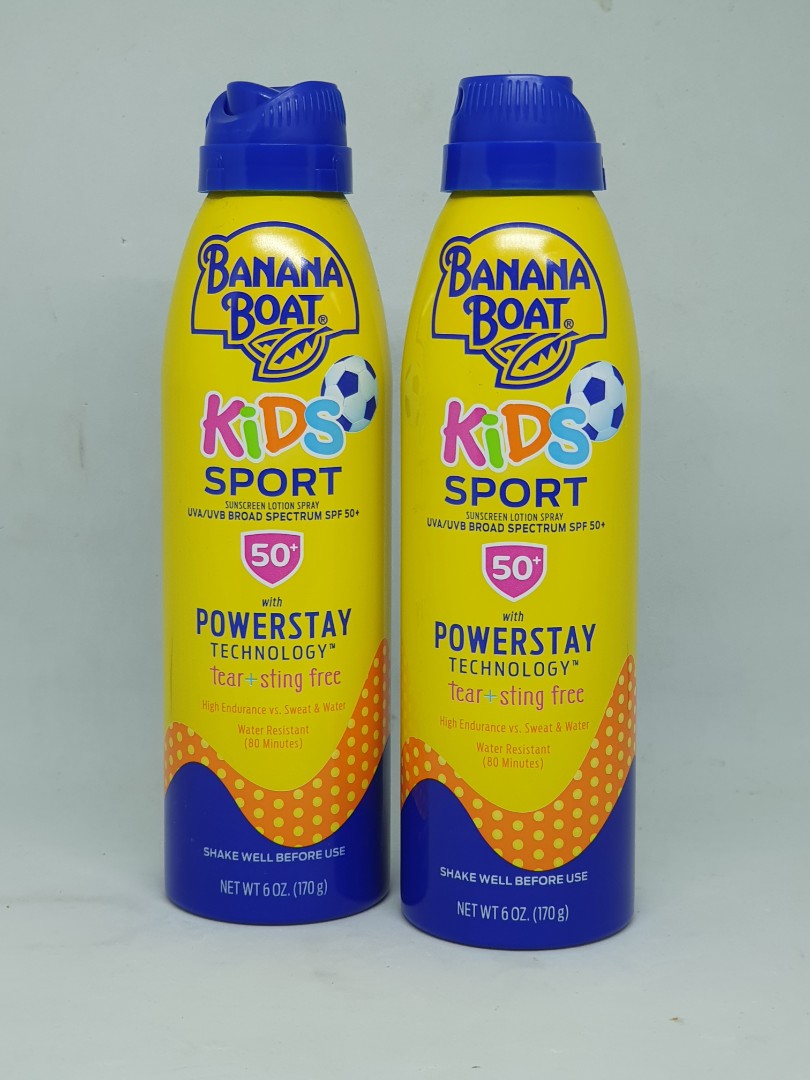 Banana Boat Sunscreen spray for kids spf50, Babies & Kids, Going Out, Other Babies Going Out ...