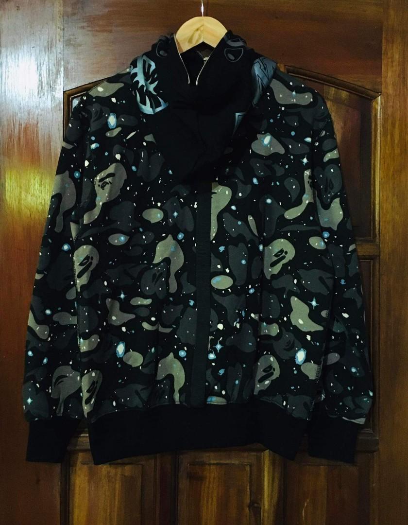 Bape Galaxy Fullzip Hoody, Men's Fashion, Coats, Jackets and Outerwear ...