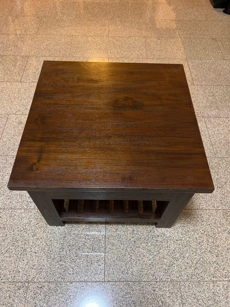 BARANG BARANG Solid Wood Coffee Table, Furniture & Home Living ...