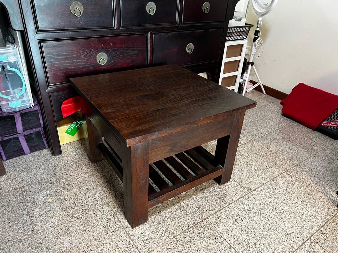 BARANG BARANG Solid Wood Coffee Table, Furniture & Home Living ...