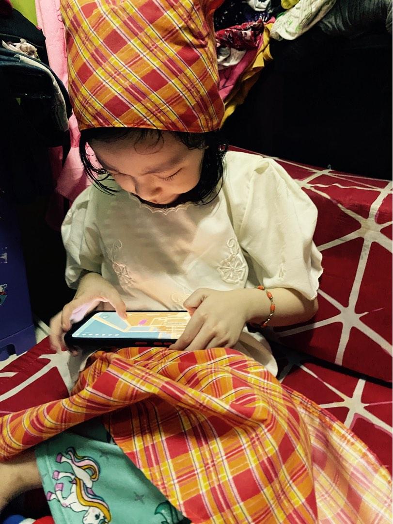 Baro't saya with hair cloth, buwan ng wika costume, Babies & Kids ...