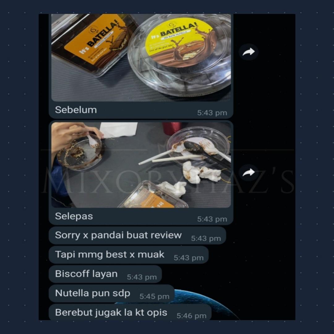 Batella - Kek Batik Nutella/Biscoff, Food & Drinks, Other Food & Drinks on Carousell